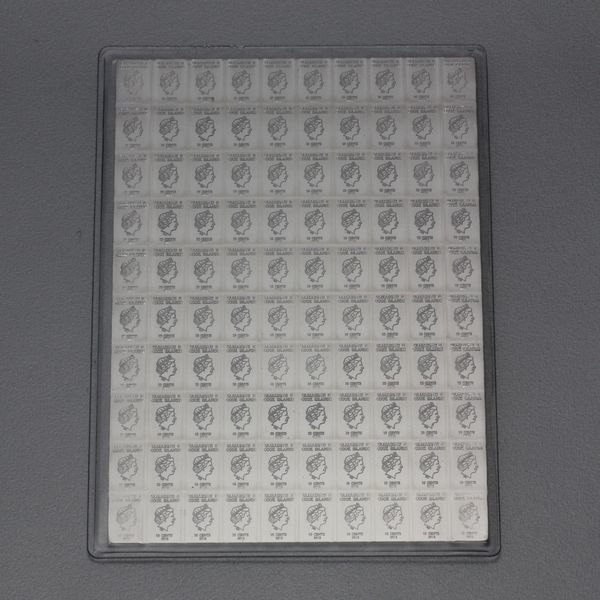 CombiCoin Cook Islands 100g Silver (100x1g) Legal Tender | ESG CombiBar.com