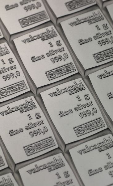 100 x 1g divisable Silver CombiBar Good Delivery Valcambi | ESG CombiBar.com